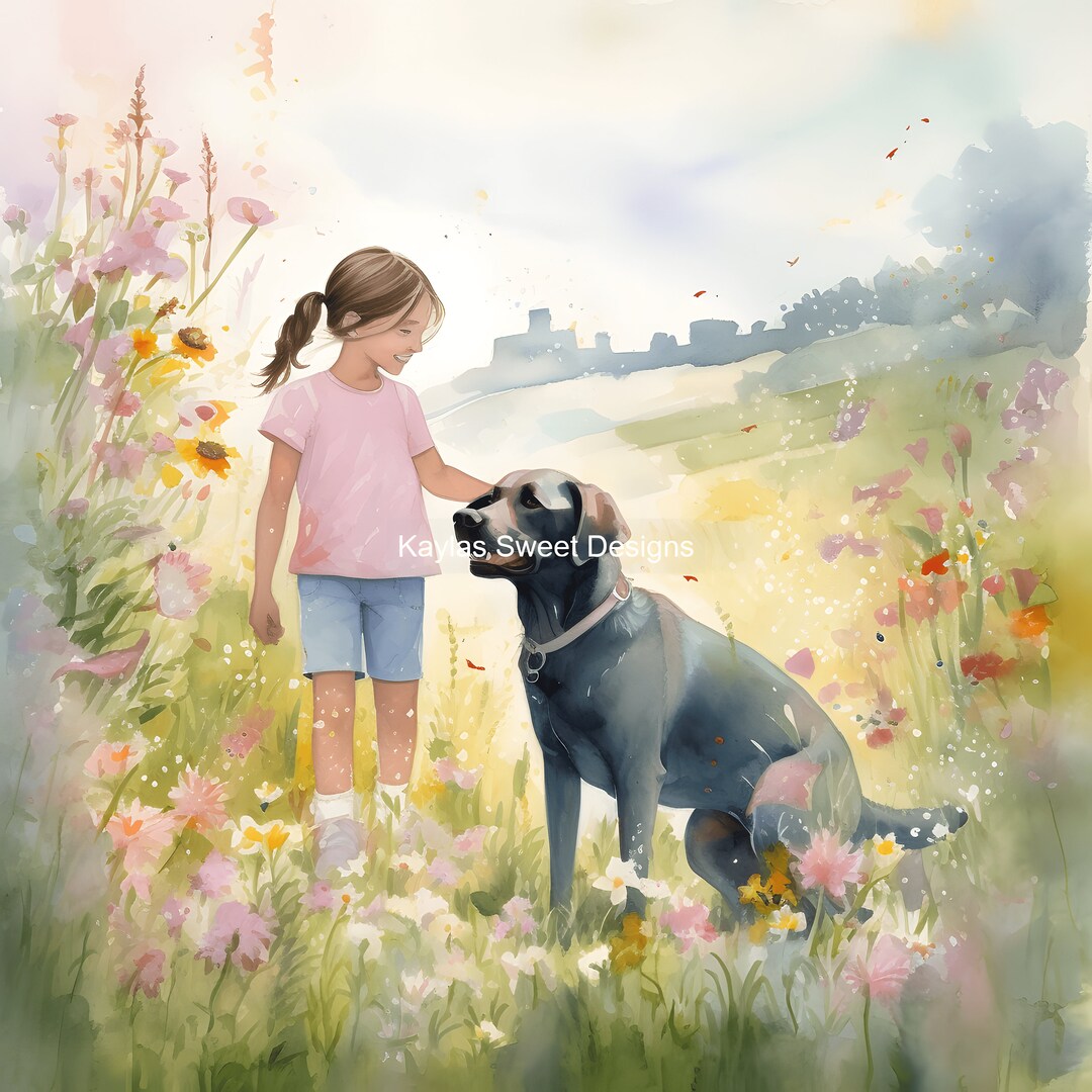 Lynch Labrador Girl PNG - Set of 11 PNG Clipart Elements, Transparent ...