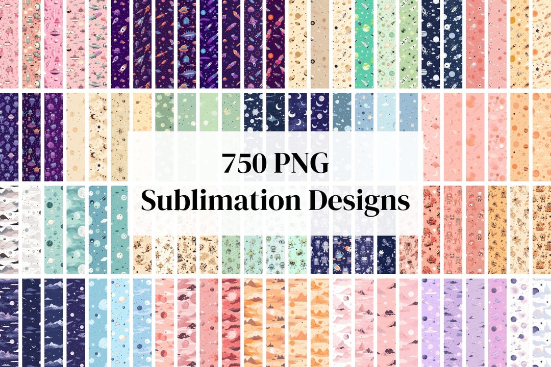 Space Themed Designs, 750+ Stunning PNG Files, Key Fob Wristlet Bundle ...