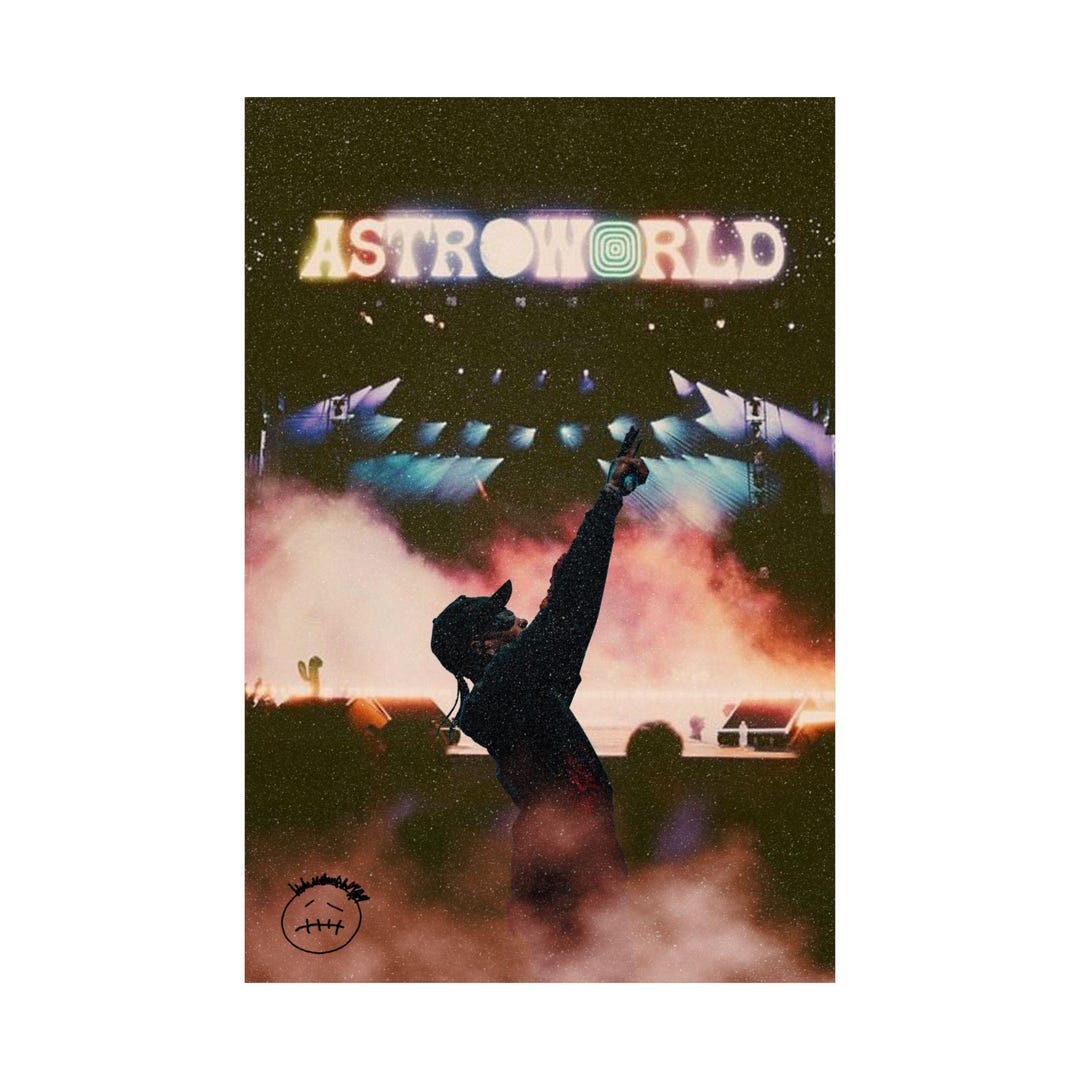 Physical Poster Travis Scott Concert Poster 24" X 36" - Etsy