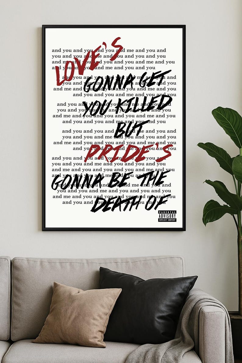 Kendrick Lamar "pride." Poster: Streetwear Rap Decor (24x36) (digital ...