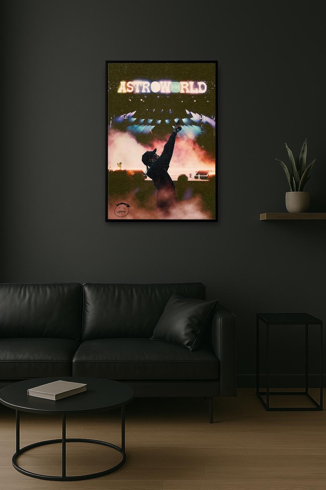 Travis Scott Concert Poster – Digital Rap Wall Art, Hip Hop Room Decor ...
