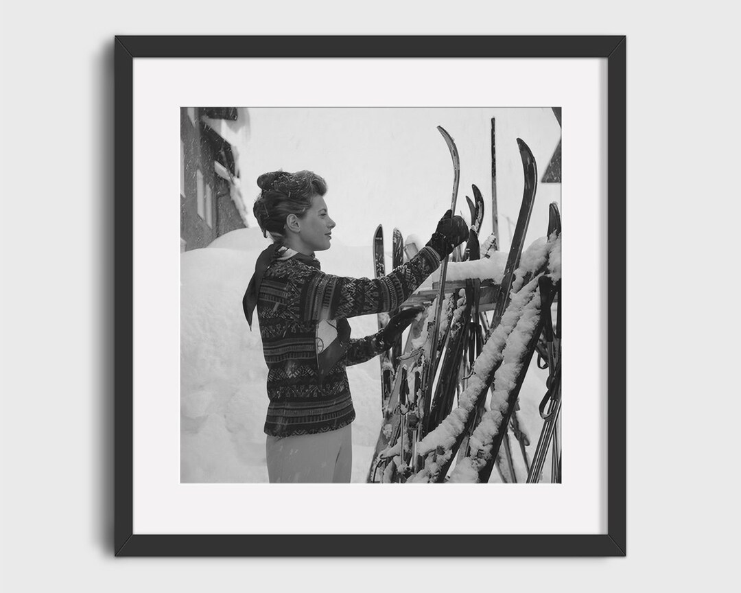 VINTAGE SKI PHOTO Print Digital Download, Printable Art, Vintage Ski ...