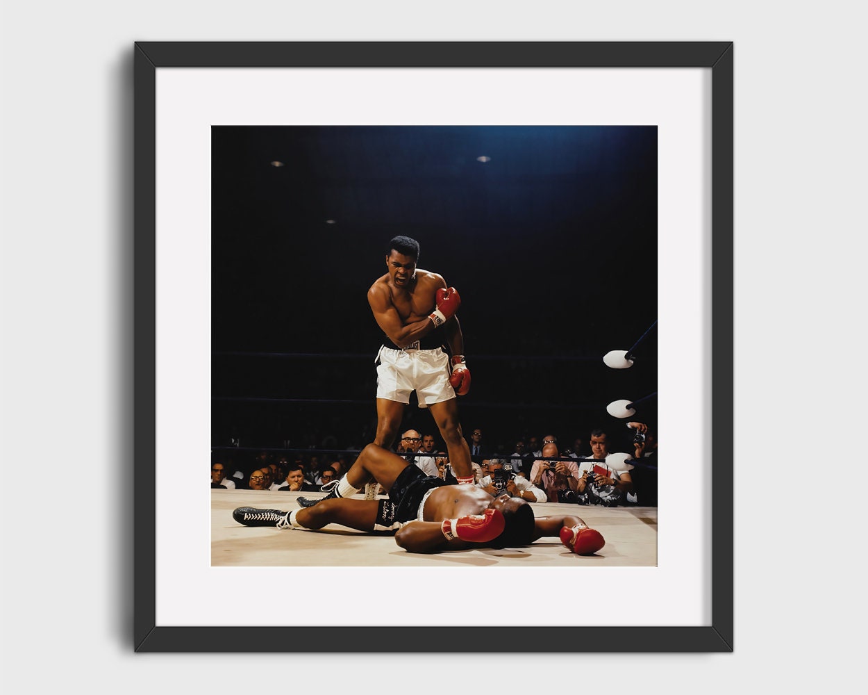 1965 MUHAMMAD ALI Vs. Sonny Liston Knockout PAINTING Digital - Etsy