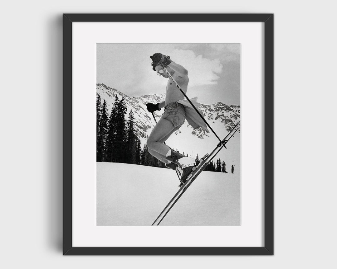 VINTAGE SKI PHOTO Print Digital Download, Printable Art, Vintage Ski ...