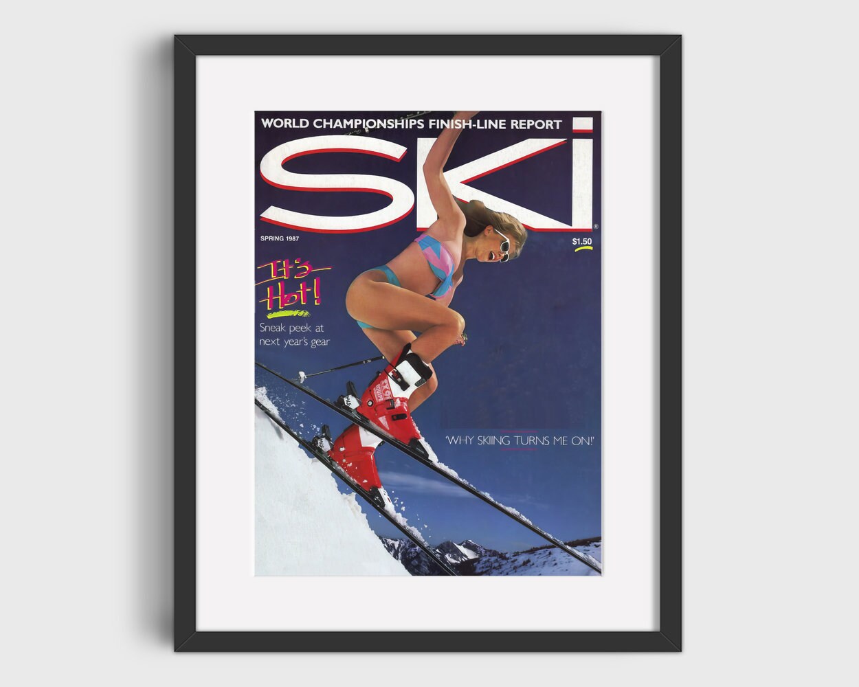 VINTAGE SKI MAGAZINE Photo Print Digital Download, Printable Art ...