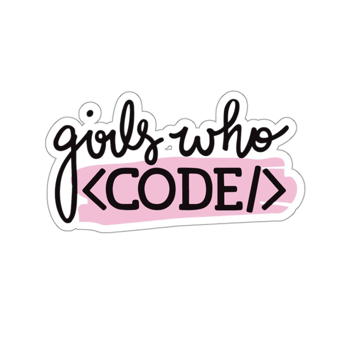 Girls Who Code Sticker - Etsy