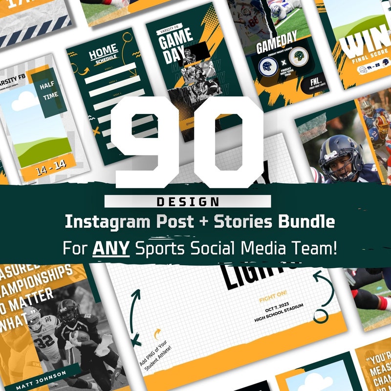 Football Program Ad Template - Etsy