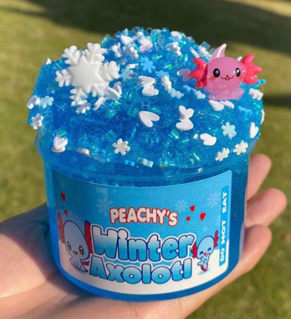 Slime Kit Axolotl Theme With Glitter, Charms, and Clay Sprinkles Party ...