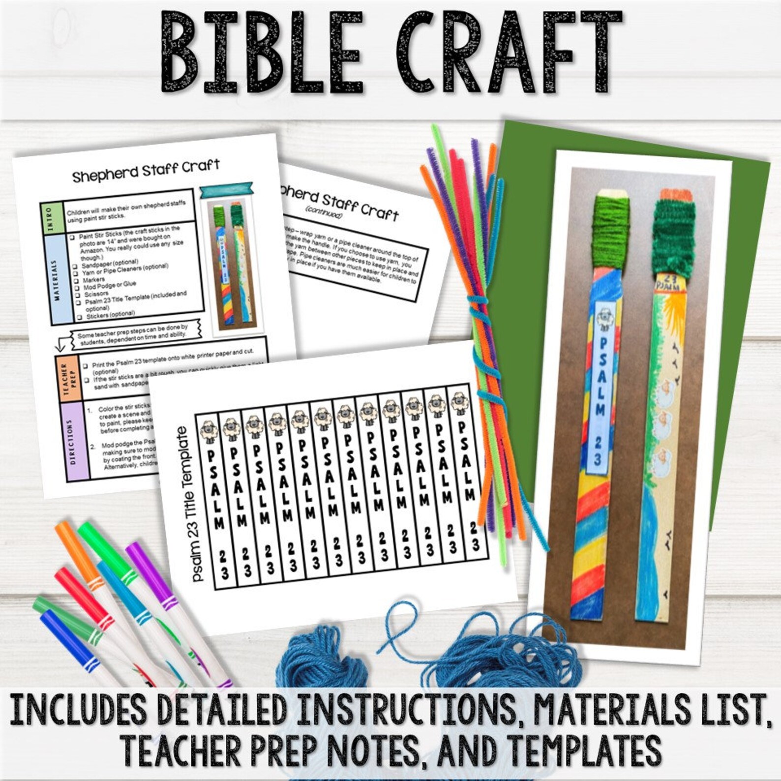 Psalm 23 Bible Lesson LORD is My Shepherd Sunday School Bible Story ...