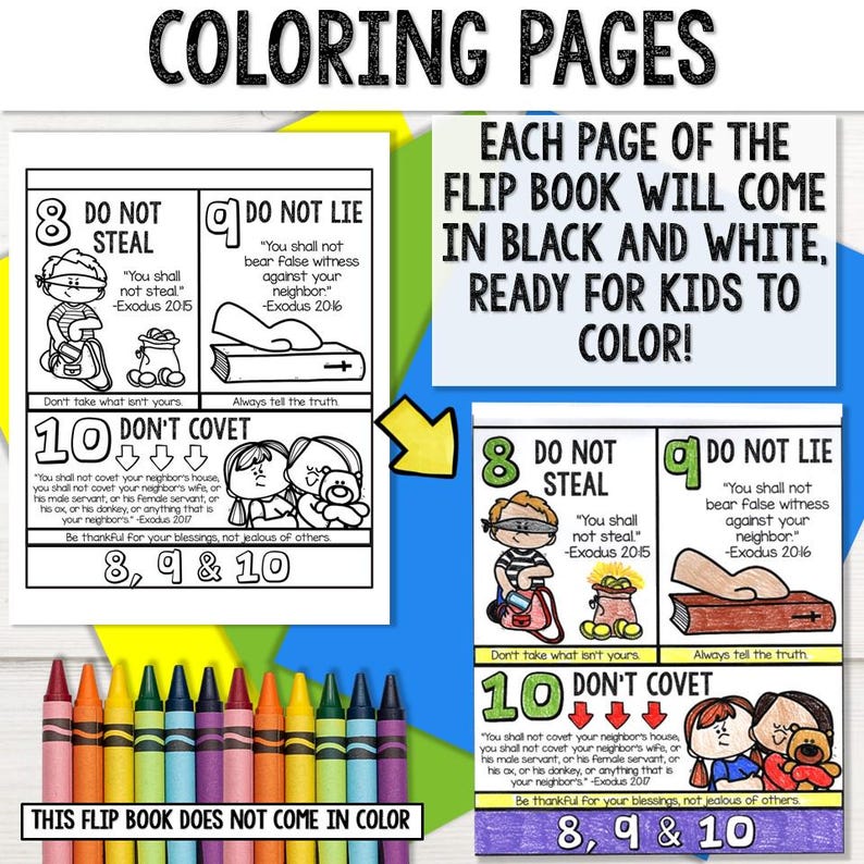 Ten Commandments Craft for Kids | 10 Commandments Bible Craft for Kids ...