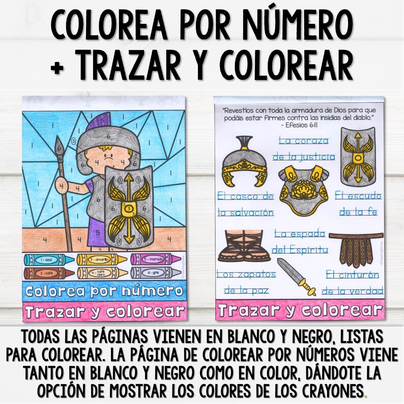 Armor of God SPANISH Bible Craft Activity Flip Book | En Español Sunday ...