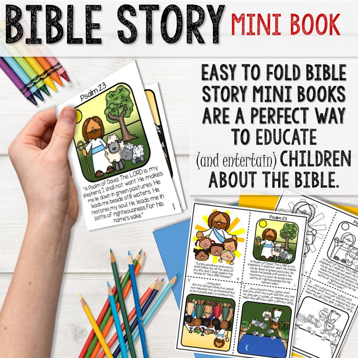 Psalm 23 Bible Lesson LORD is My Shepherd Sunday School Bible Story ...