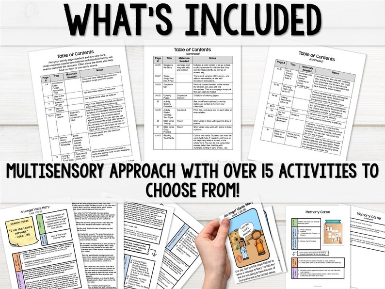 Mary and the Angel Gabriel Bible Activities and Lesson | Mary and ...