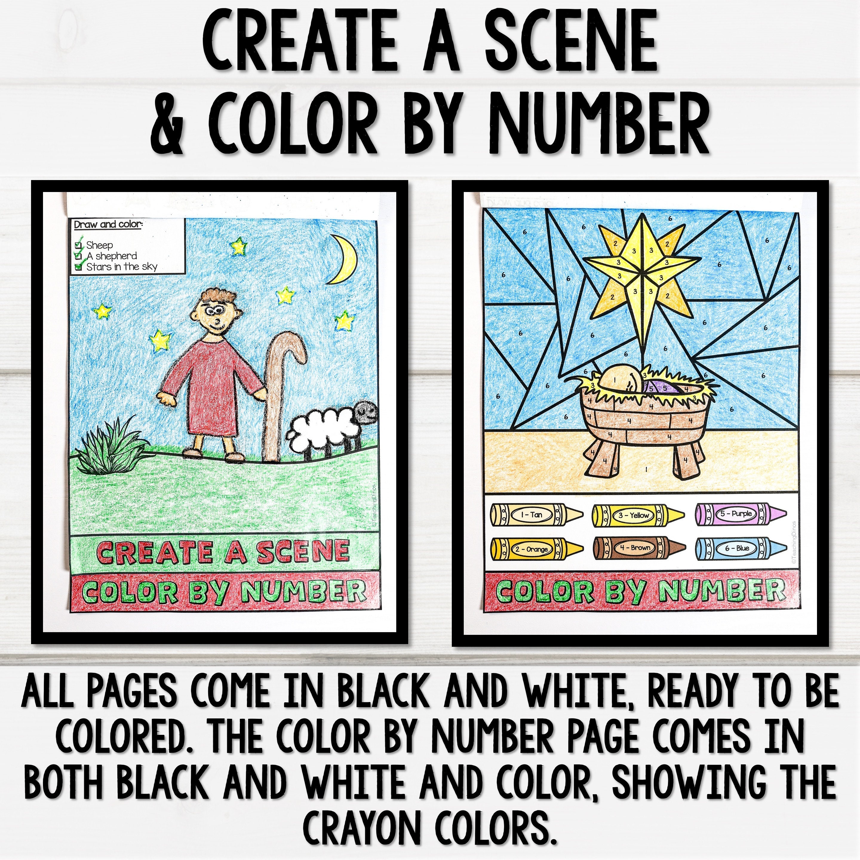 Christmas Nativity Bible Story Activity Flip Book Sunday School ...