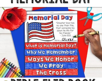 Christian Memorial Day Coloring Pages Memorial Day Craft Printable ...