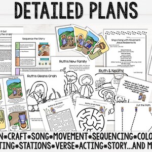 The Bible Story of Ruth Naomi and Boaz | Sunday School Bible Lesson ...