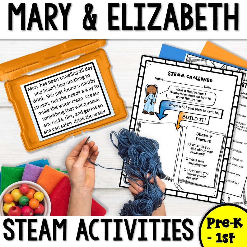 Mary and the Angel Bible Story BUNDLE Sunday School Bible Lesson Craft ...