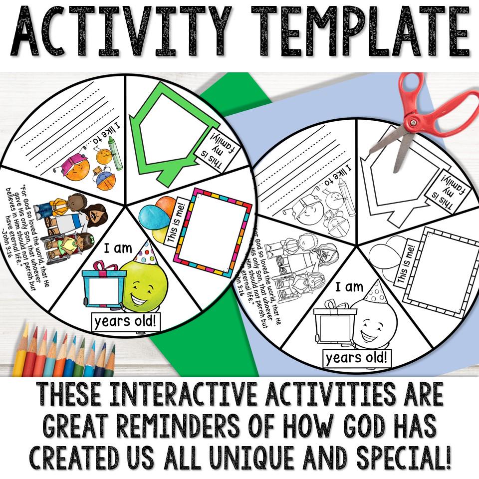 Jesus Loves Me Christian Bible Activity Wheel Craft | Christian Sunday ...