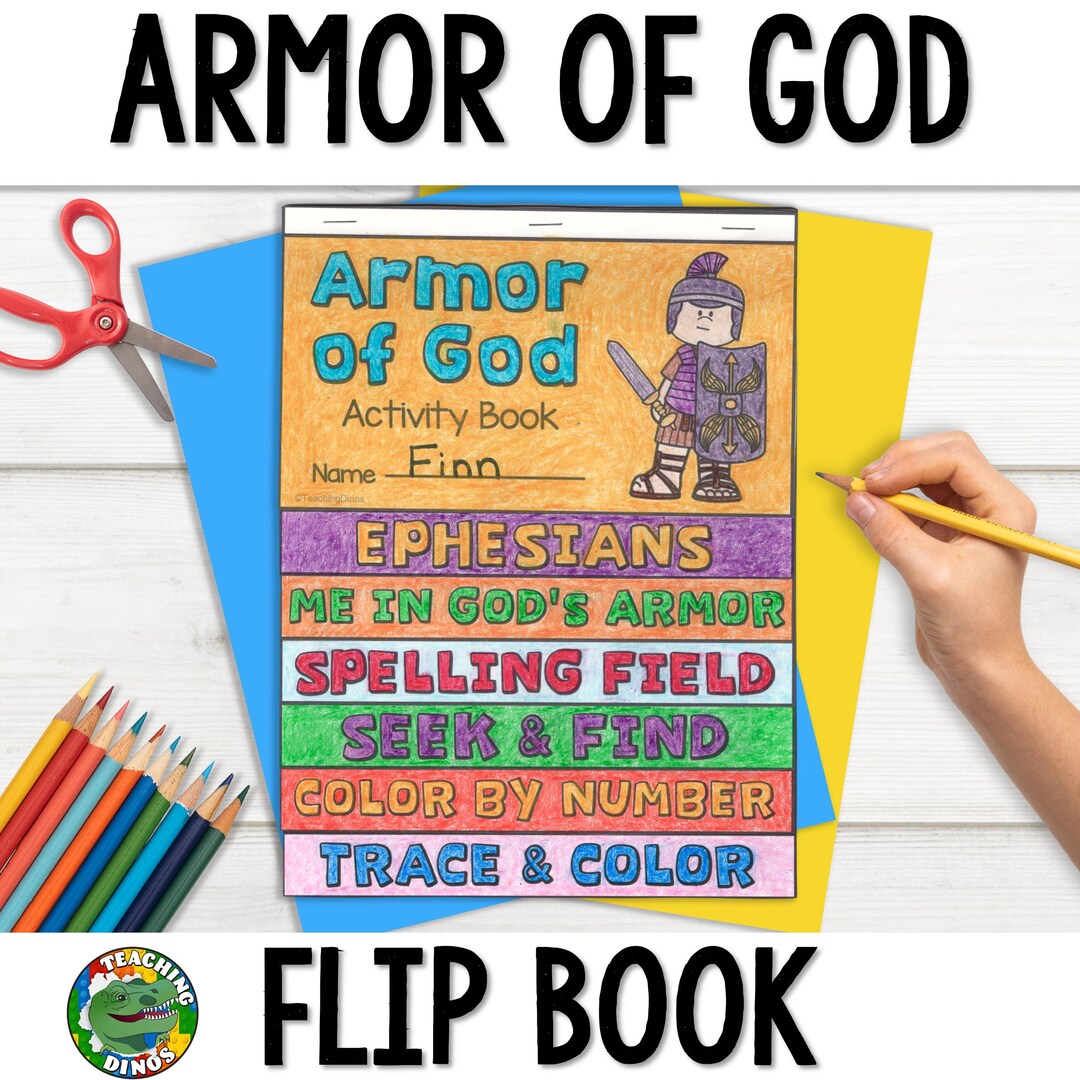 Armor of God Activity Flip Book | Christian Homeschool | Sunday School ...