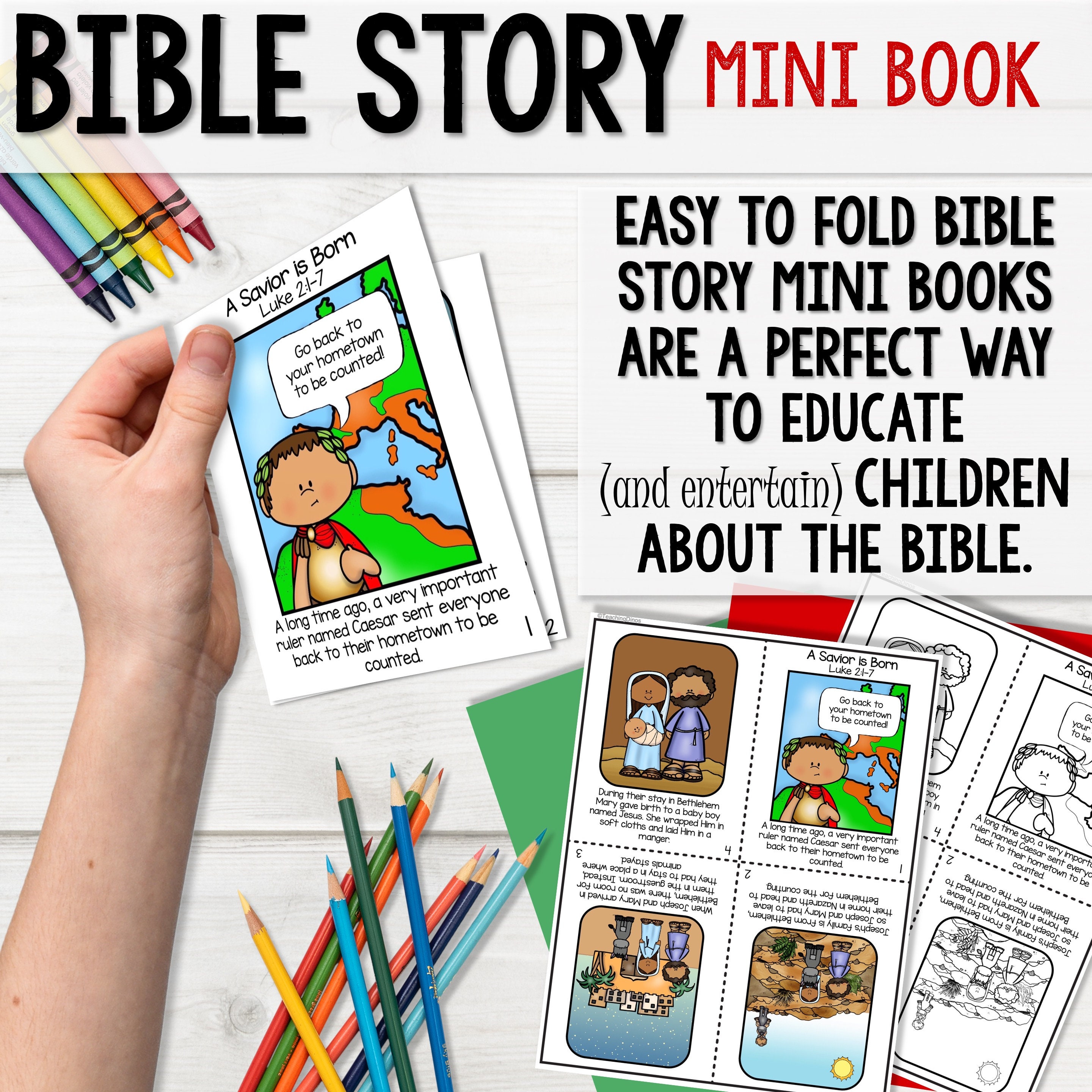 Birth of Jesus Bible Lesson Nativity Sunday School Bible Story ...