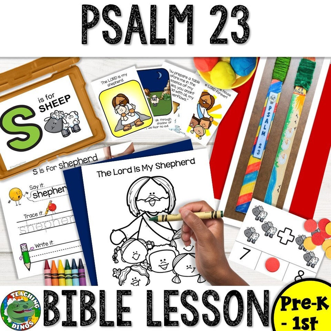 Psalm 23 Bible Lesson LORD is My Shepherd Sunday School Bible Story ...