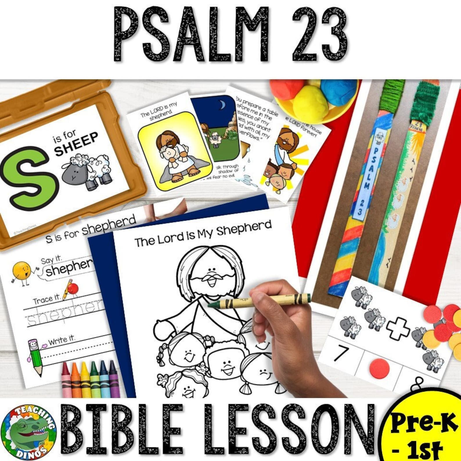 Psalm 23 Bible Lesson LORD is My Shepherd Sunday School Bible Story ...