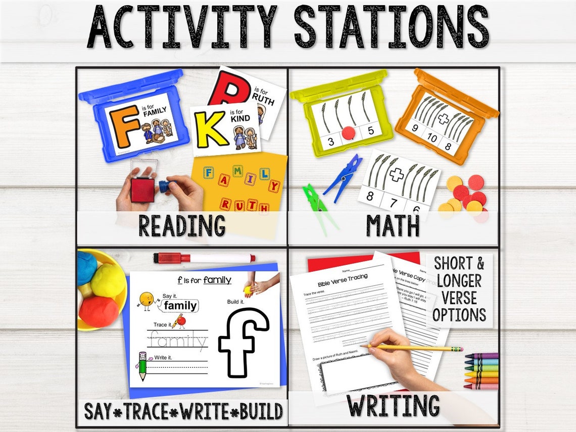 The Bible Story of Ruth Naomi and Boaz | Sunday School Bible Lesson ...