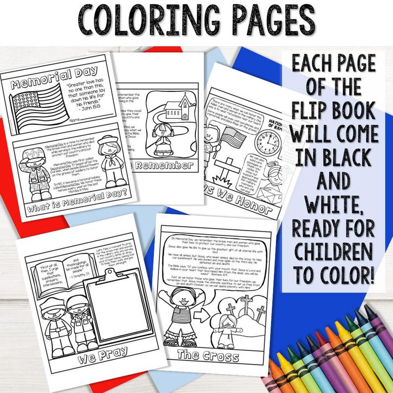 Memorial Day Craft Christian | Patriotic Coloring Pages Printable ...