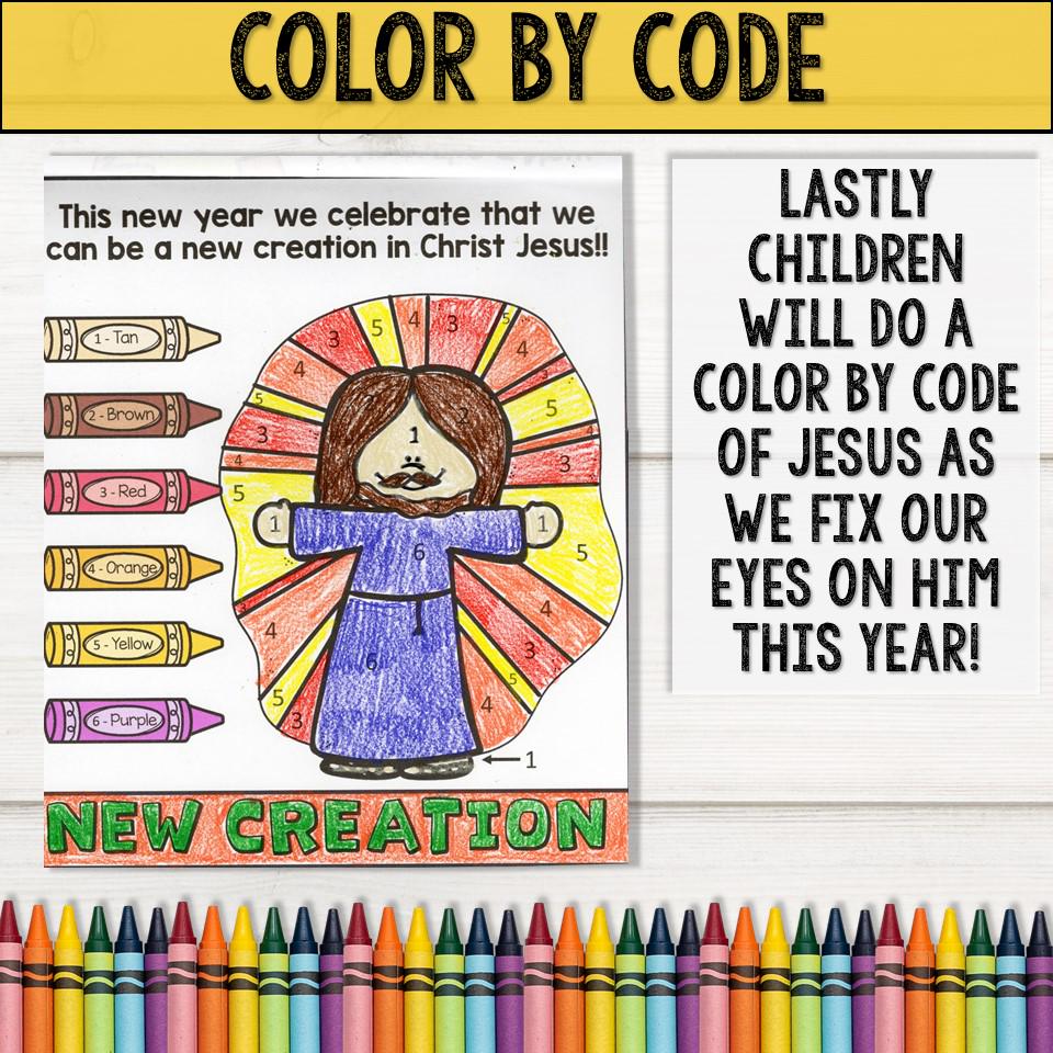New Year Bible Activity Flip Book Craft | New Year's Resolutions ...