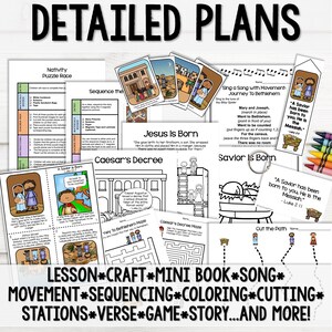 Birth of Jesus Bible Lesson Nativity Sunday School Bible Story ...