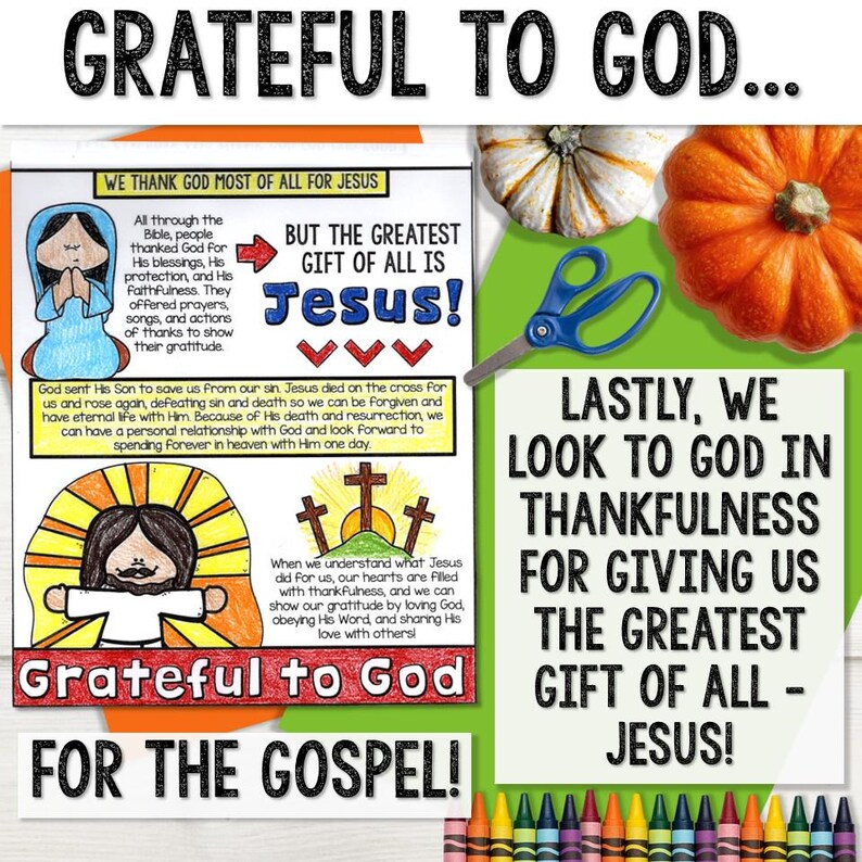 Thanksgiving Gratitude Bible Stories and Thankfulness Craft for Kids ...