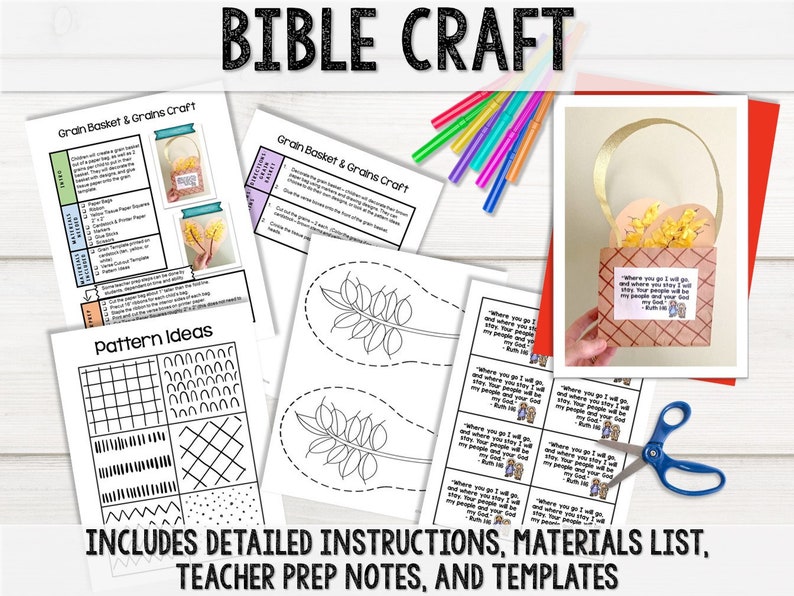 The Bible Story of Ruth Naomi and Boaz | Sunday School Bible Lesson ...