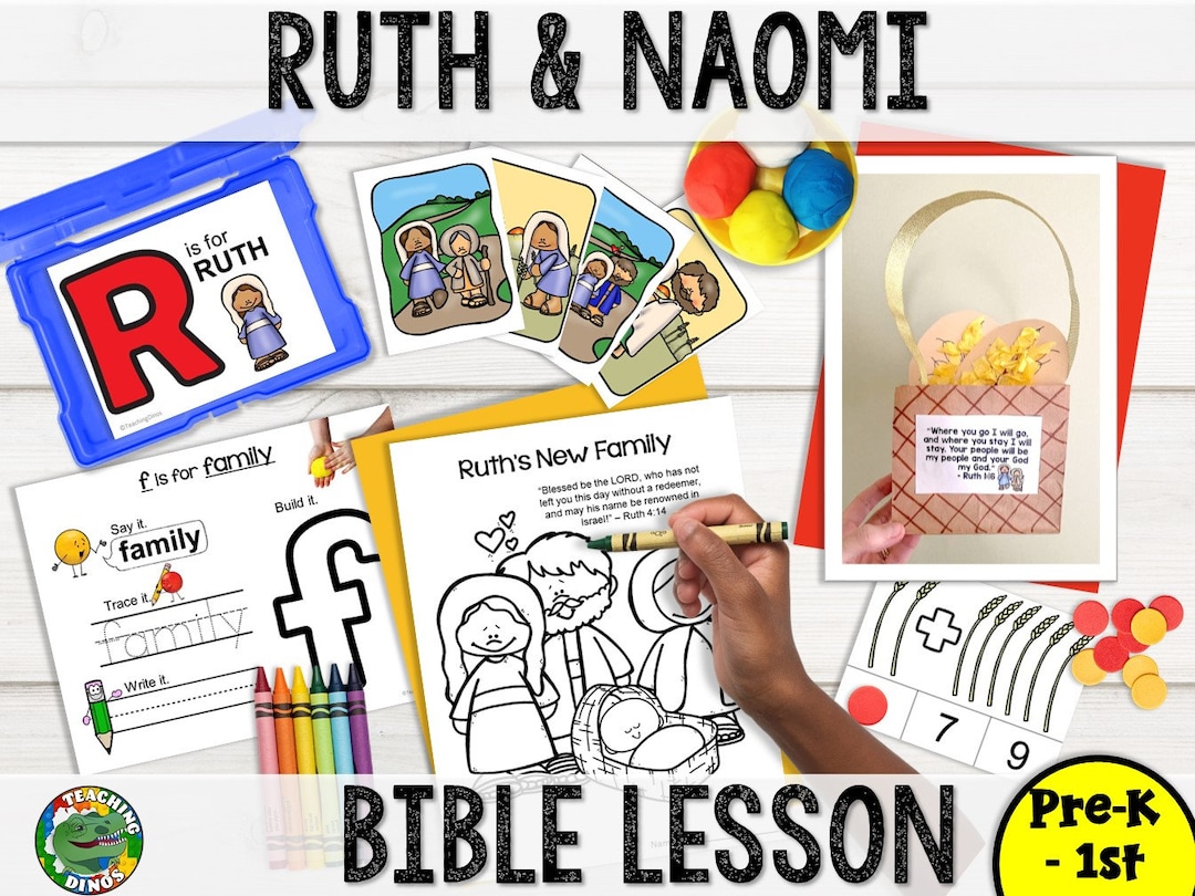 The Bible Story of Ruth Naomi and Boaz | Sunday School Bible Lesson ...