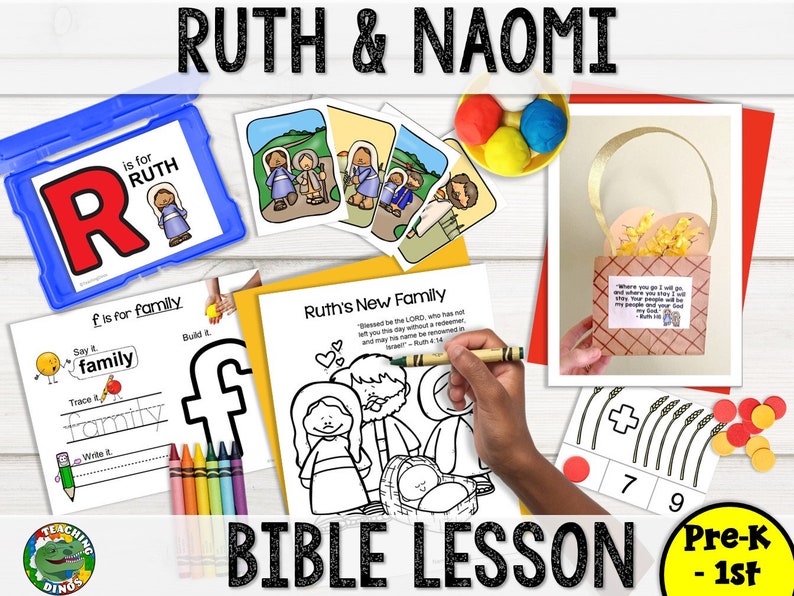 The Bible Story of Ruth Naomi and Boaz | Sunday School Bible Lesson ...