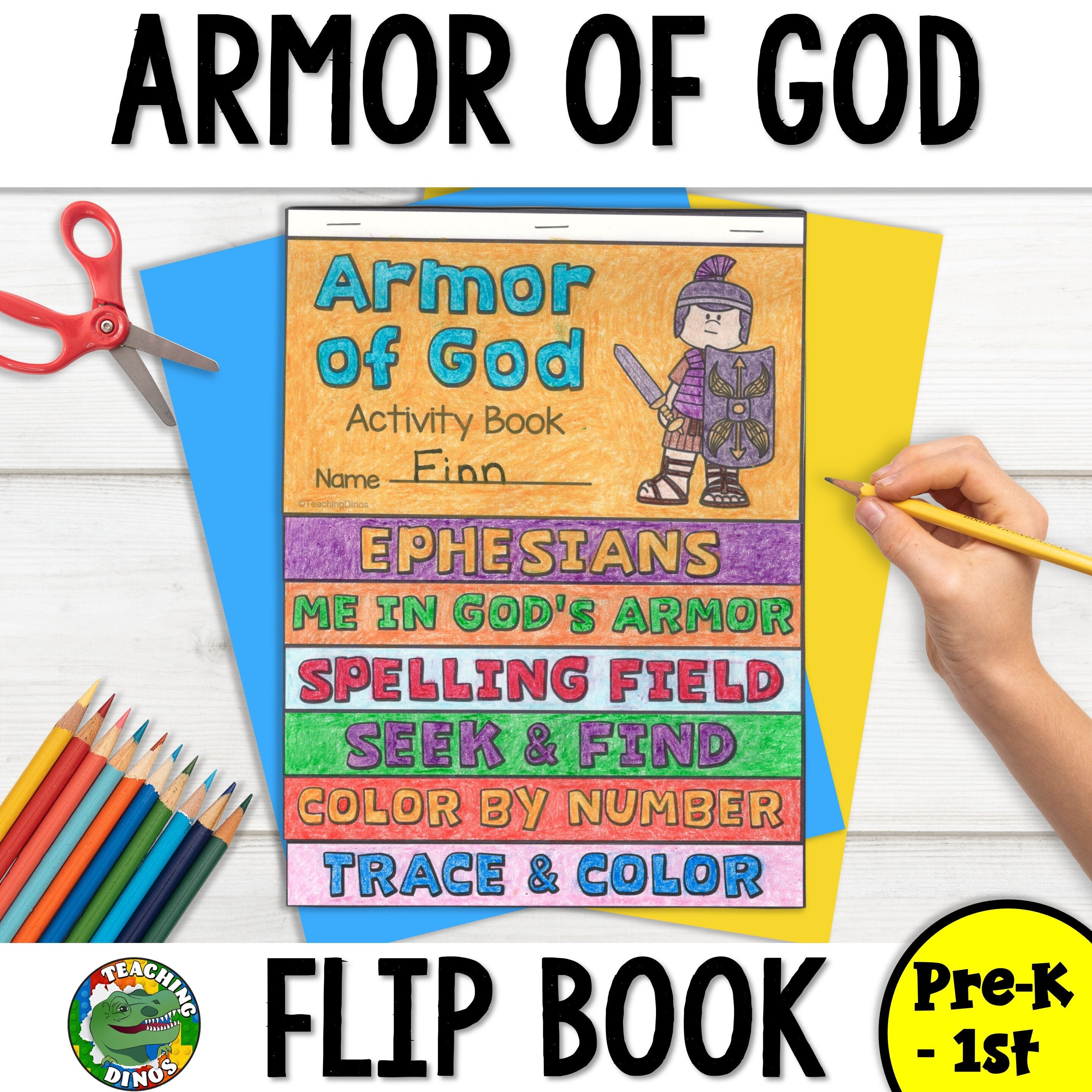Armor of God Activity Flip Book Christian Homeschool Sunday School ...