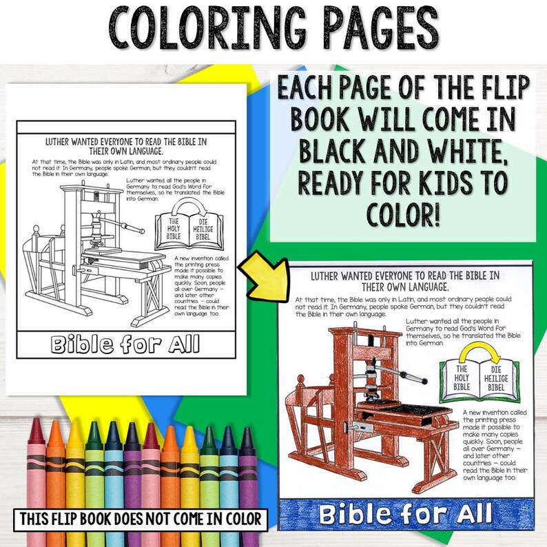 Reformation Day Sunday School Activity | Martin Luther Reformation ...