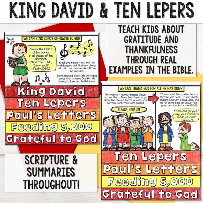 Thanksgiving Gratitude Bible Stories and Thankfulness Craft for Kids ...