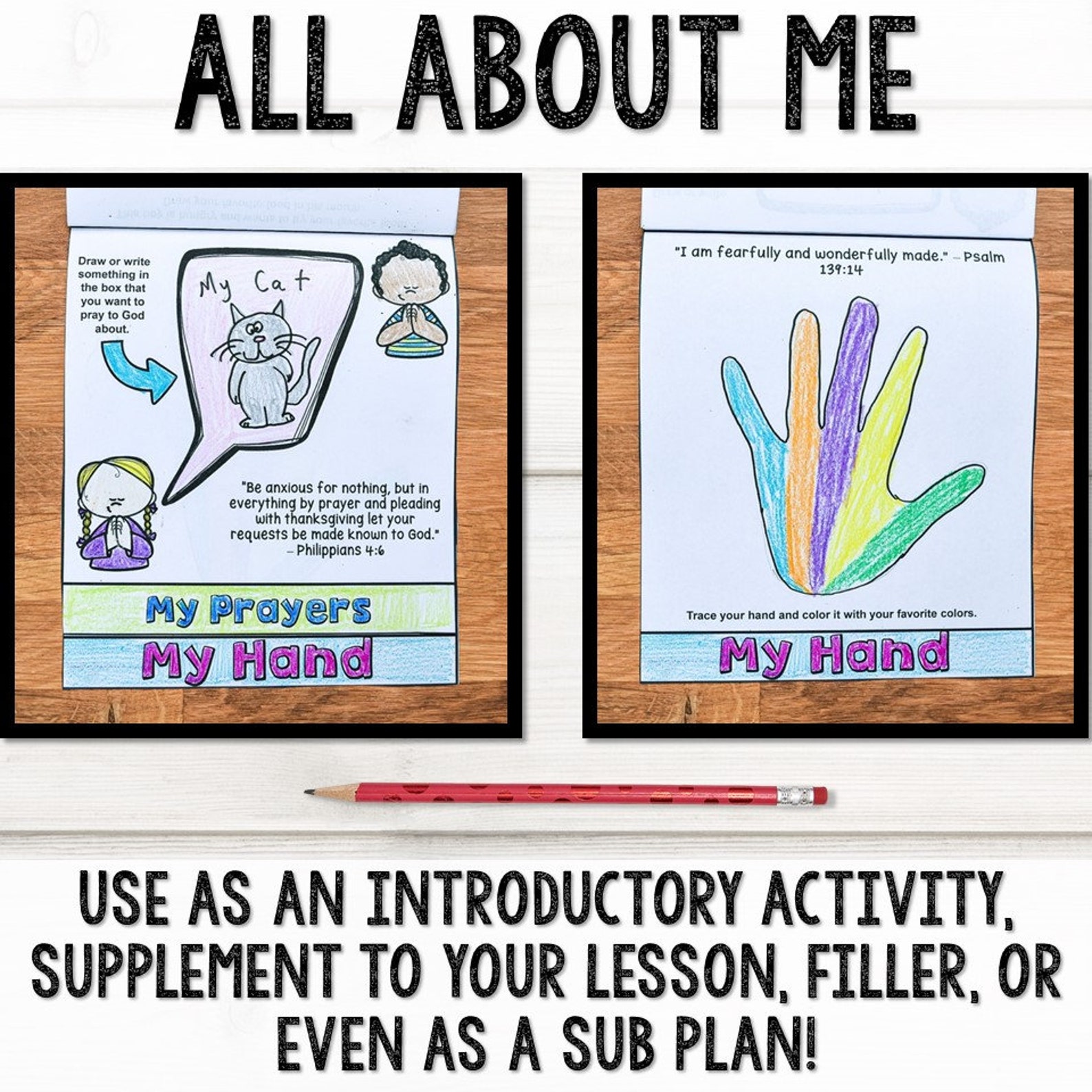 All About Me God Made Me Special Sunday School Bible Story Flip Book ...