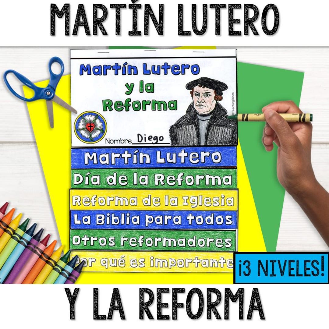 Reformation Day SPANISH Activity | Martin Luther Reformation Bible ...