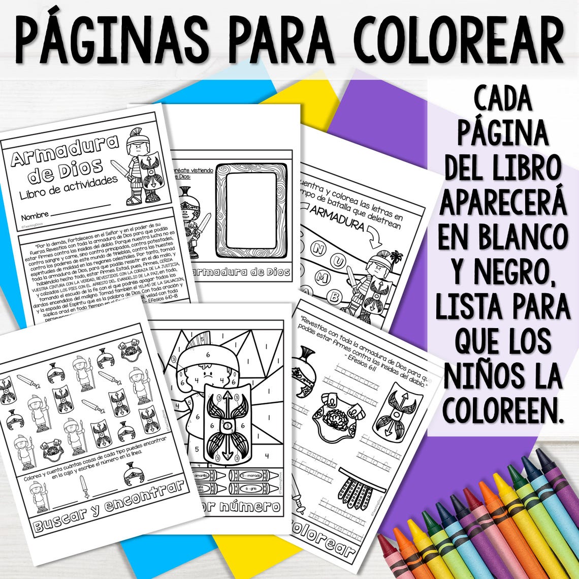 Armor of God SPANISH Bible Craft Activity Flip Book | En Español Sunday ...