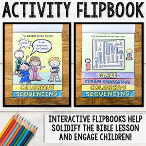 David and Jonathan and Saul Bible Story Craft | King David Bible ...