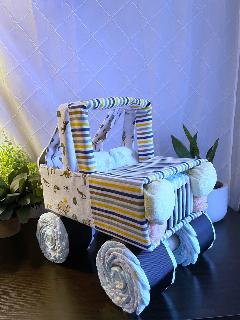 Diaper Jeep With Working Headlights (you Pick the Design Color) - Etsy