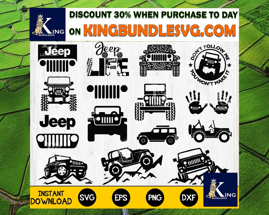 Jeep SVG Bundle Mega Jeep Bundle Svg Eps Dxf Png for - Etsy