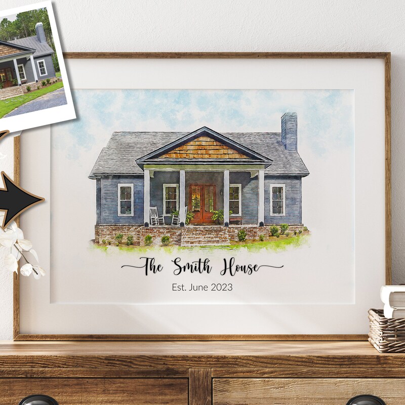 Home Portrait - Etsy