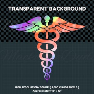 Tie Dye Caduceus PNG: Medical Nurse Doctor Design (digital Download) - Etsy