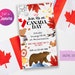 Editable Canada Day Celebration Invitation Canva Template Canada Day ...