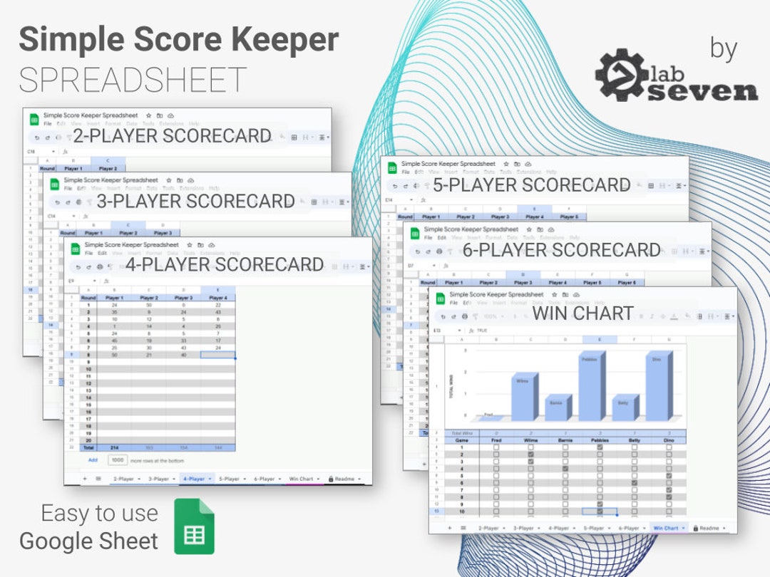Simple Score Keeper Spreadsheet - Let This Google Sheet Keep Score so You Can Focus on Winning ...