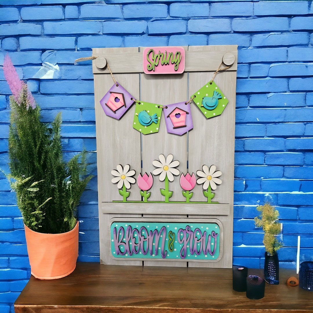 Spring Insert for Pallet Sign, Lattice Door Hanger or Breadboard Sign ...