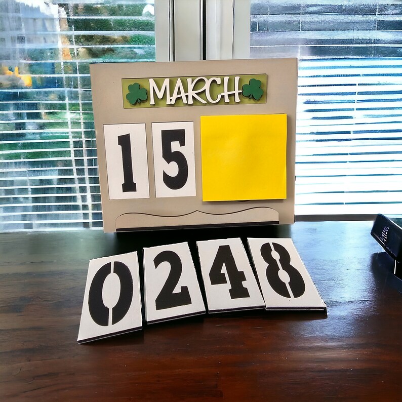 Interchangeable Desk Calendar, Post-it Note & Pen Holder - Etsy