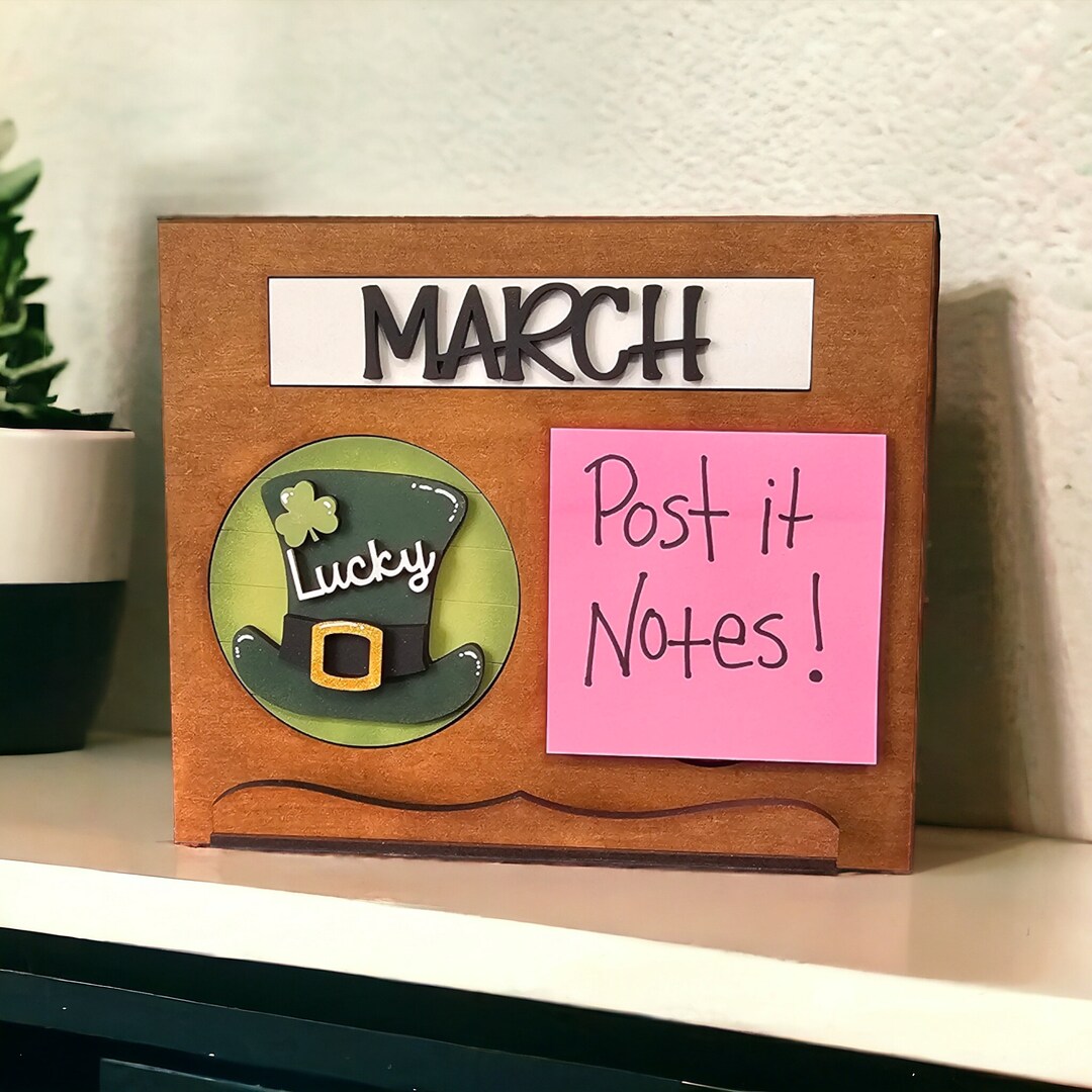 Interchangeable Desk Calendar, Post-it Note & Pen Holder - Etsy